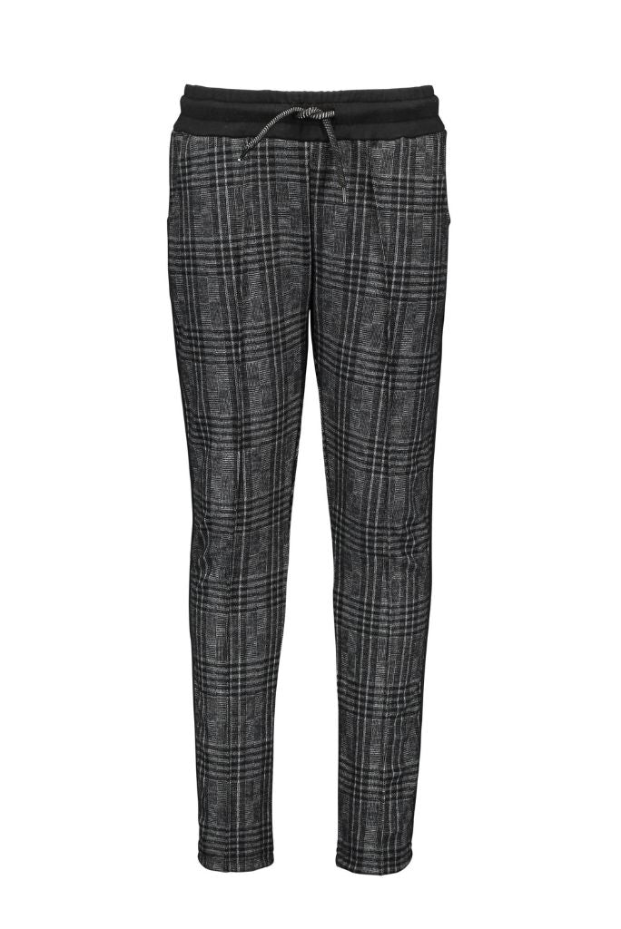 Boys Check Pants with Contrast Tape by B.Nosy | Easy Returns
