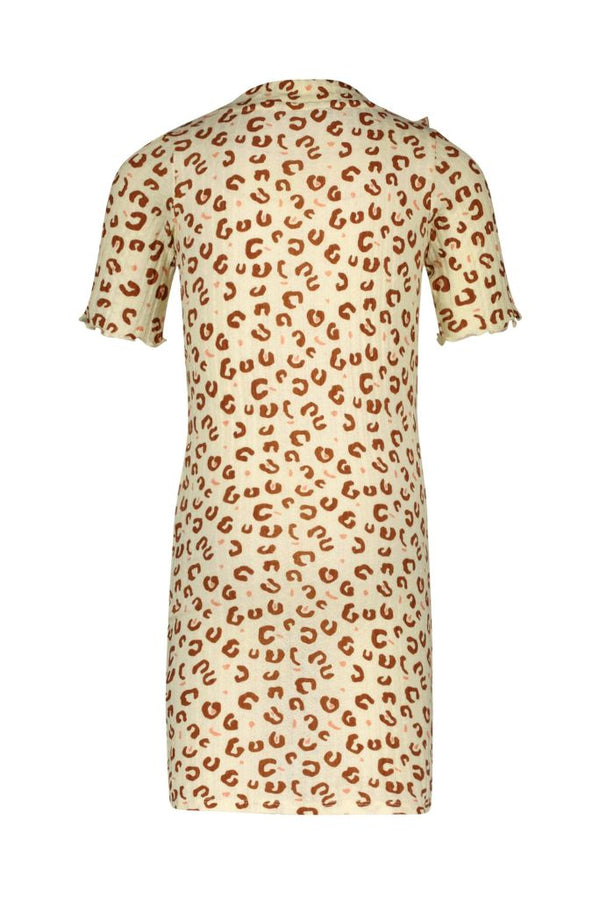 Girls Fancy Rib Leopard Dress by Like FLO | Free Shipping