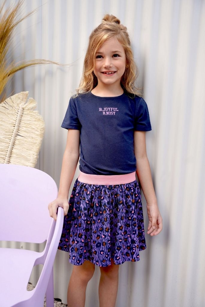 B.Nosy Girls Leopard Combi Dress | Girls Designer Dresses