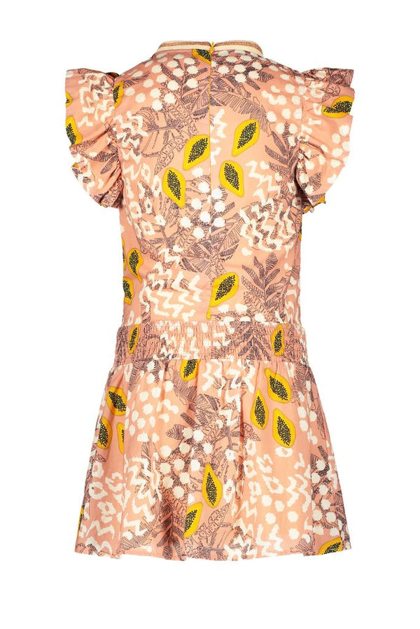 Like FLO Girls Papaya AOP Dress | Kids Designer Dresses - Kids Secret