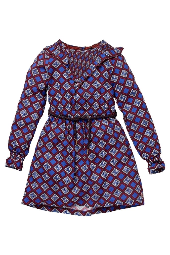 Girls Retro Print Dress Kala by Quapi | Speedy Delivery