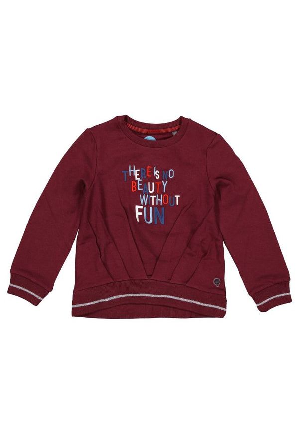 Girls Bordeaux Sweat Kenza by Quapi | Kids Designer Jumpers