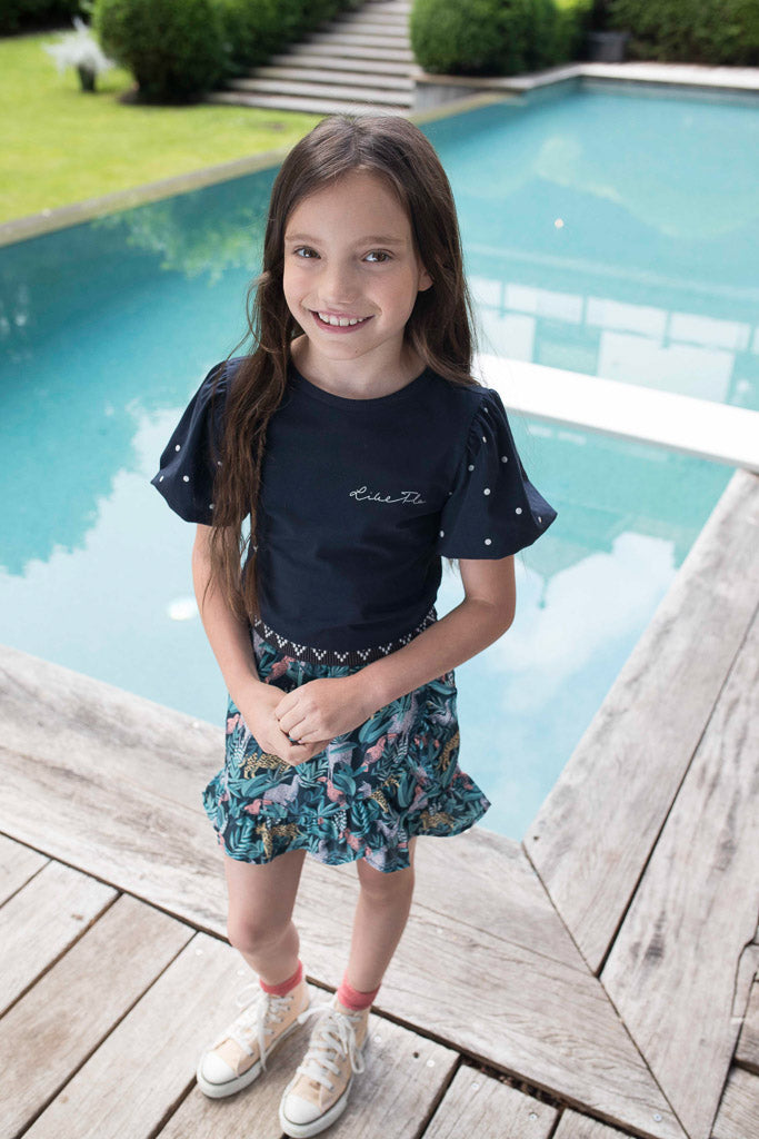 Like FLO Girls Leaf Ruffle Skirt | Kids Designer Skirts