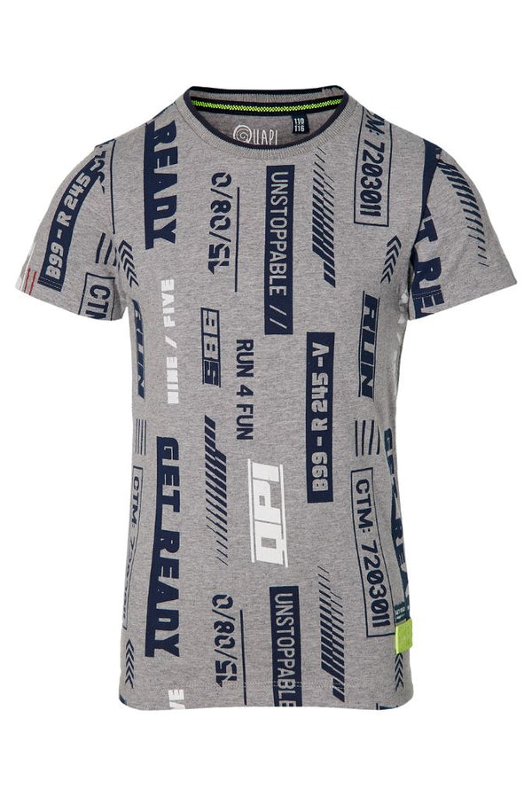 Quapi Boys Grey T-Shirt Fabiano