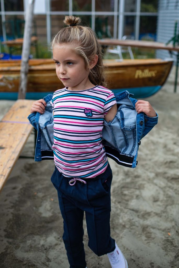 Quapi Girls Feerle Multi Colour Tee